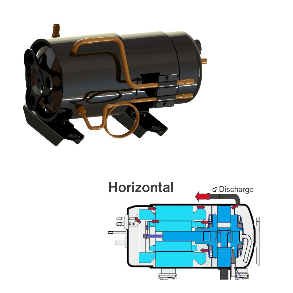 Rotary R290 solutions for commercial refrigeration applications